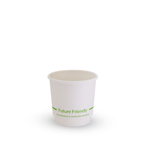 Future Friendly Double Wall White Hot Cups 4oz – Rockingham Packaging